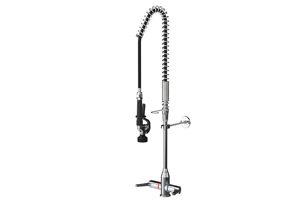 Food Service: Ultra Rinse Hob Mounted Pre-Rinse Unit with Dual Mixer ...