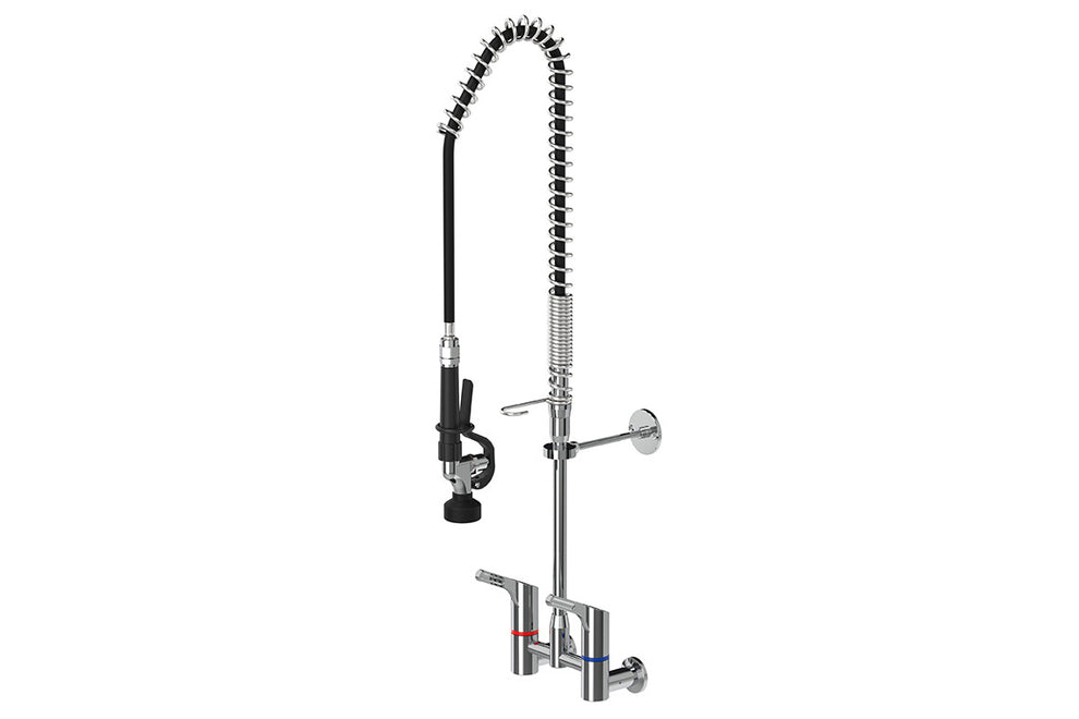 Food Service: Ultra Rinse Pre-Rinse Wall Exposed Mixer Assembly - Enware