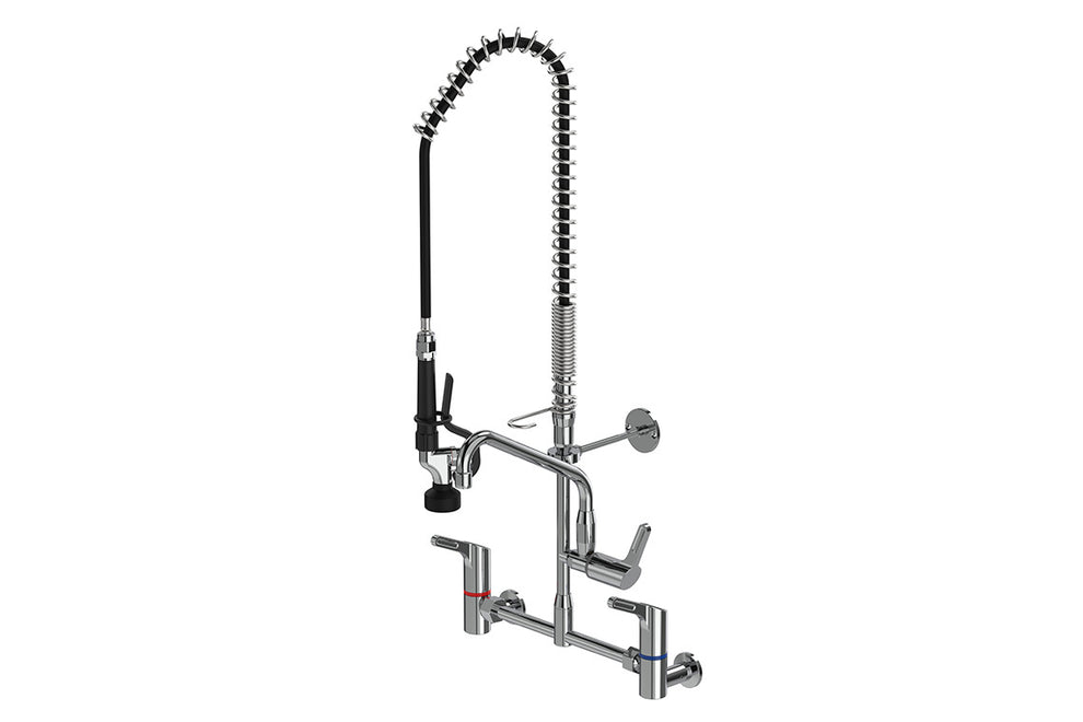 Food Service: Pre Rinse Wall Exposed Mixer Assembly with Pot Filler ...