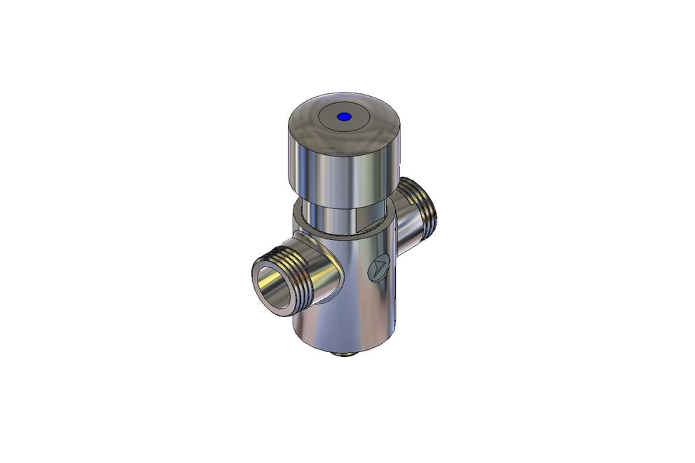 Delabie Tempostop Time-Flow Shower Valve - Exposed - Push Button - 15 ...