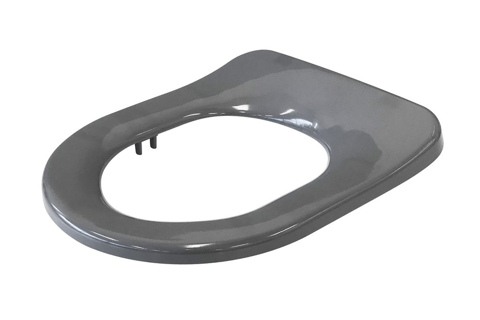 Toilet Seat Grey No Lid Suit Wellbeing 800 and WB-WC Toilets - Enware